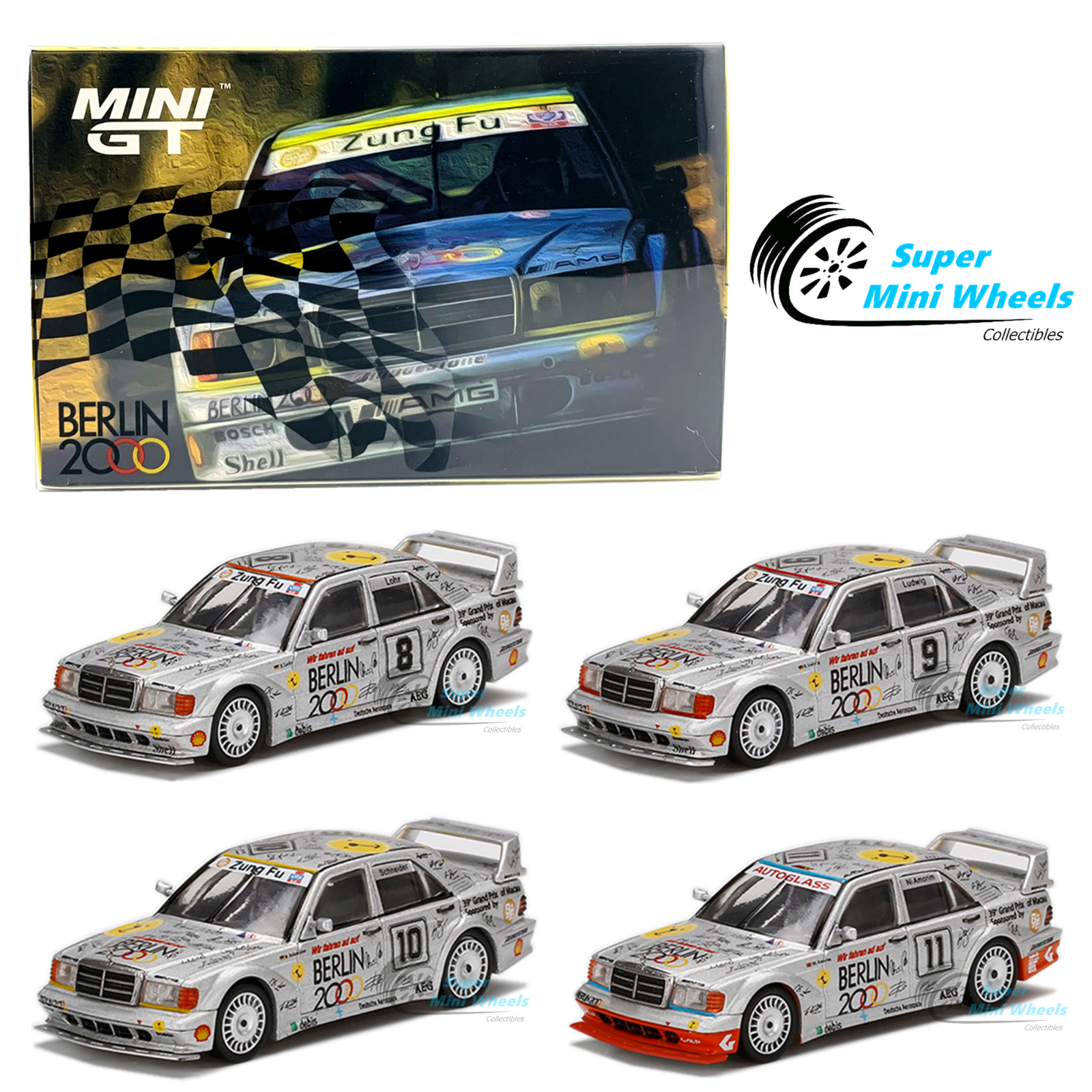 Mini GT 1:64 Mercedes-Benz 190E 2.5-16 Evolution II "Berlin" Guia Race ...
