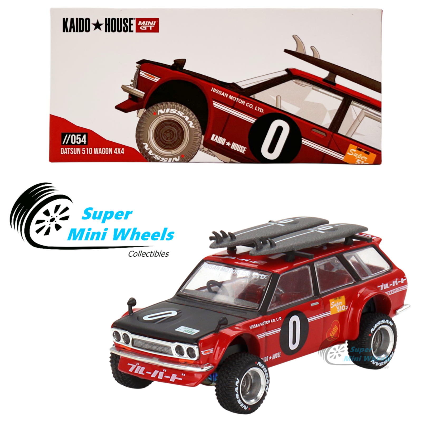 Mini GT x Kaido House 1:64 Datsun KAIDO 510 Wagon Kaido GT Surf Safari ...