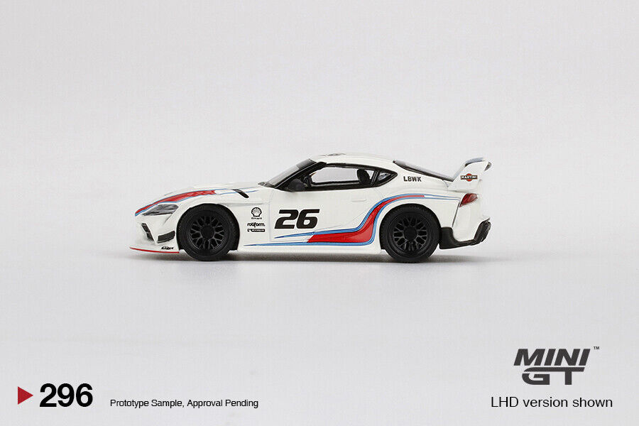 Mini GT 1:64 LB WORKS Toyota GR Supra Martini Racing (White) LBWK #296 ...