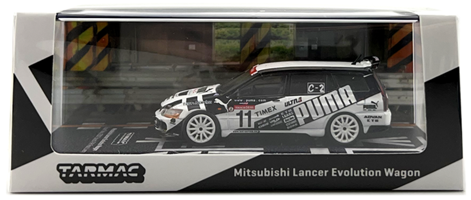 Tarmac Works 1:64 Mitsubishi Lancer Evolution Wagon #11 (PUMA) White/B ...