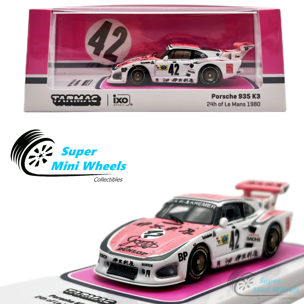 Tarmac Works 1:64 Porsche 935 K3 #42 (Pink) 24h of Le Mans 1980 – Super ...