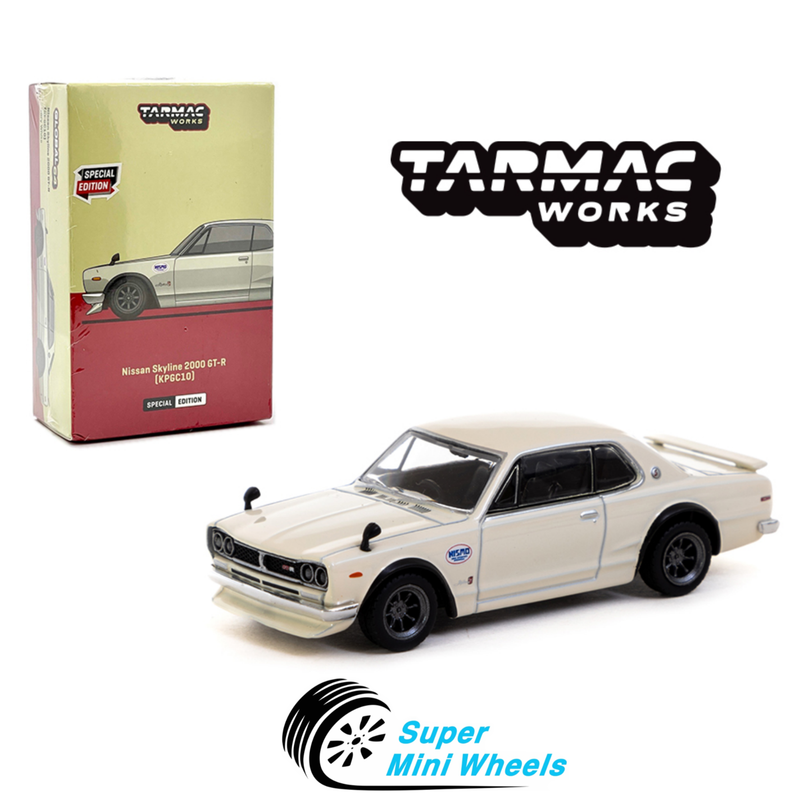 Tarmac Works 1:64 Nissan Skyline 2000GT-R (KPGC10) Ivory White - Japan ...